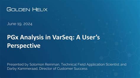 pgx analysis in varseq a user s perspective ppt