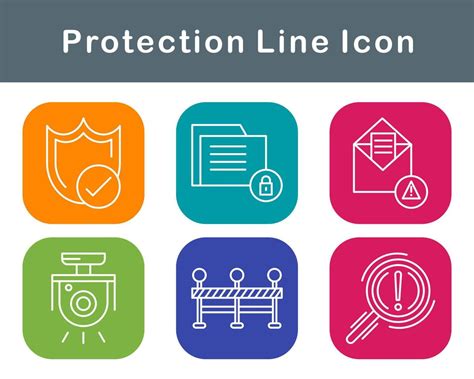 Protection Vector Icon Set 20653599 Vector Art At Vecteezy