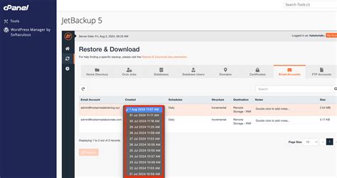 How To Restore Email Accounts With Jetbackup 5 Hostarmada