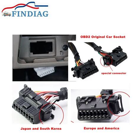 Оригинальный Автомобильный коннектор OBD, Удлинительный кабель 30 см, 1 ...