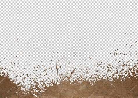 Mud Splash Isolated Transparency Background Premium Ai Generated Psd