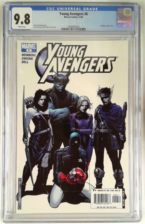 Young Avengers 6 Cgc 98 1st Cassie Lang Stature Kate Bishop Mcu Slab