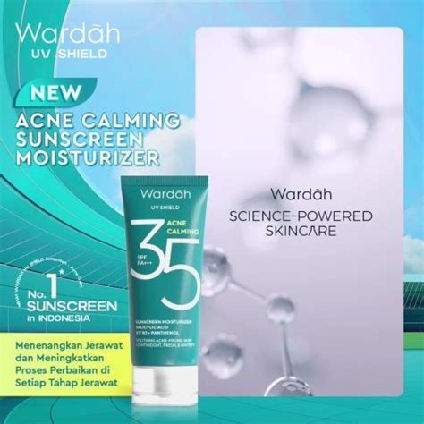 WARDAH UV Shield Acne Calming Sunscreen Moisturizer SPF 35 PA Untuk