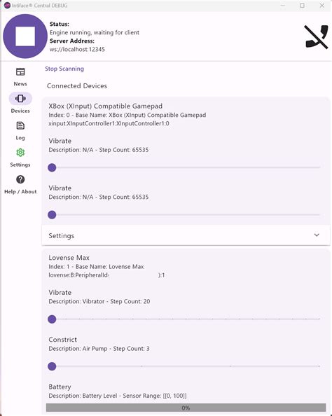 Quick Ish Start Intiface Documentation