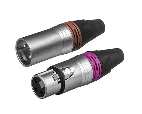 3 Pin Mic Connector Male And Female For Amplifier Guitar Mixer