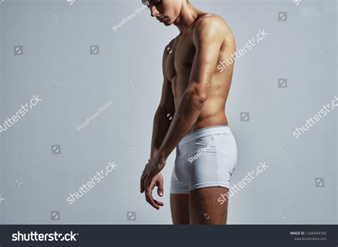 Sexy Man Slinky Panties Side View Stock Photo Shutterstock