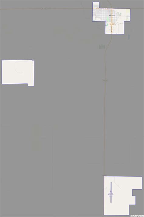 Map Of Jetmore City Thong Thai Real