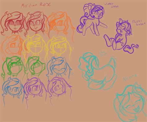 Mlp Sketches By Meridianwaves On Deviantart