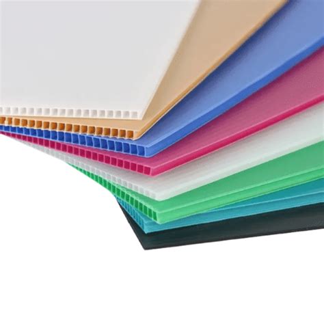 Fluted Plastic Sheets Durable Corrugated Polypropylene Sheeting
