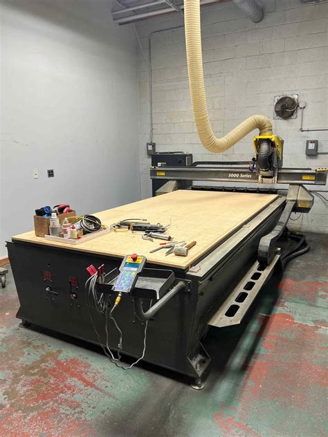 Multicam 3000 Series CNC Router 2007 Tool Changer Dust Collector Revelation Machinery