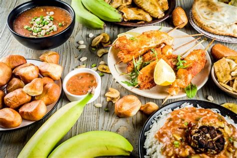 Premium Photo West African Food Assortment