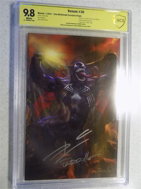 Venom Clan McDonald Scorpion Comics Exc CBCS Signed Parrillo Cates Comic Books