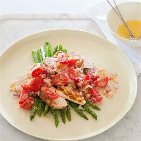 Chicken Haloumi And Asparagus Healthy Recipe Ww Australia