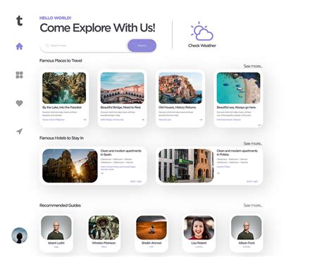 Travel Ui Design On Behance Travel Ui Design On Behance