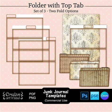Printable Junk Journal Folders Creative Artnsoul