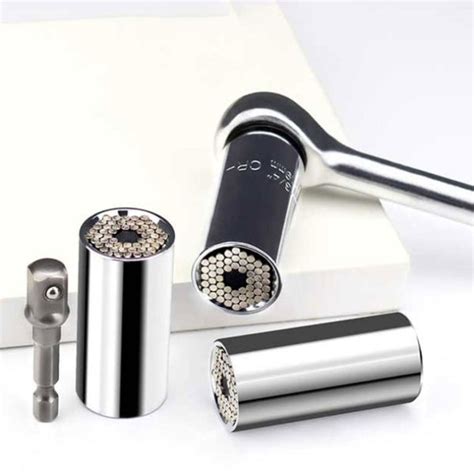 Universal Socket Wrench With Adjusting Adapter Grip 7mm 19mm For Sc