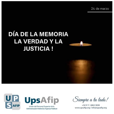 24 De Marzo Día De La Memoria La Verdad Y La Justicia Unión Del