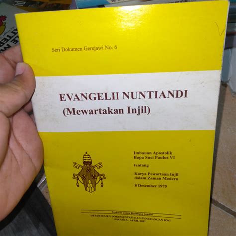 Jual Evangelii Nuntiandi Mewartakan Injil Jakarta Timur Alex