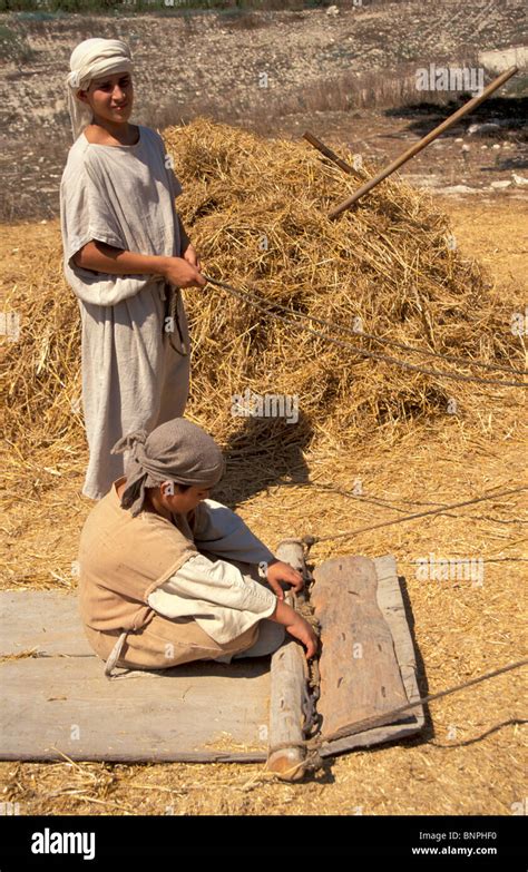 Israël la Galilée Nazareth Village recréant Nazareth au temps de Jésus l aire Photo Stock