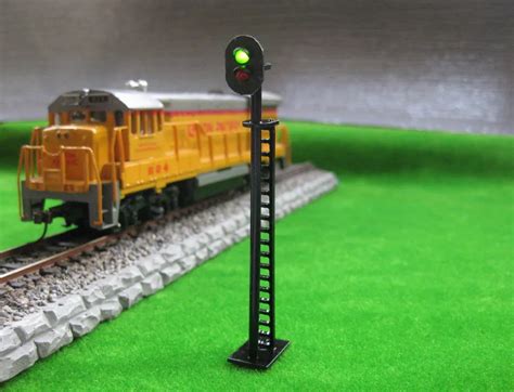 Jtd01 Model Railway Block Signals Greenred Ho Or Oo Scale 8cm 12v Led