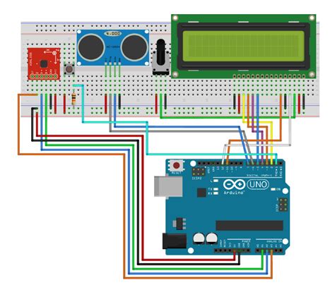 Fritzing Project Angle And Distance Measurement Device Using Arduino