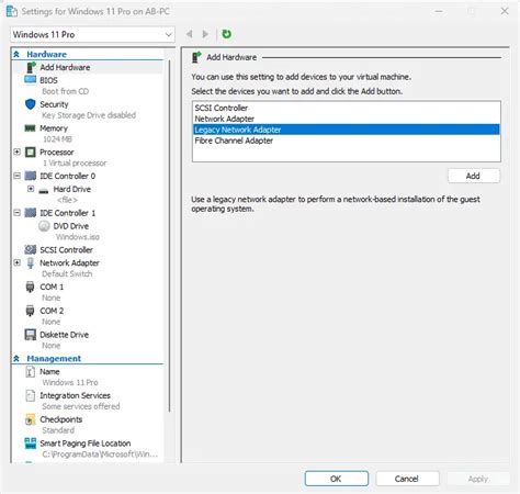 How To PXE Boot Virtual Machine Hyper V