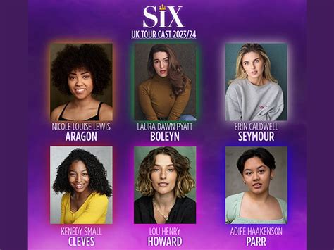 New Cast Announced For Uk Tour Of Six Coming To Edinburgh Playhouse