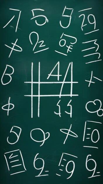 Blackboard With Math Calculation Premium Ai Generated Image