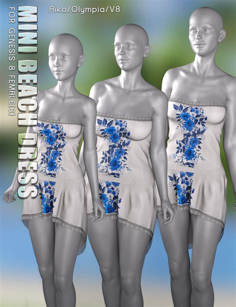 Dforce Mini Beach Dress Genesis 8 Females Daz 3d