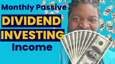 Dividend Investing Monthly Passive Income Investing Dividend