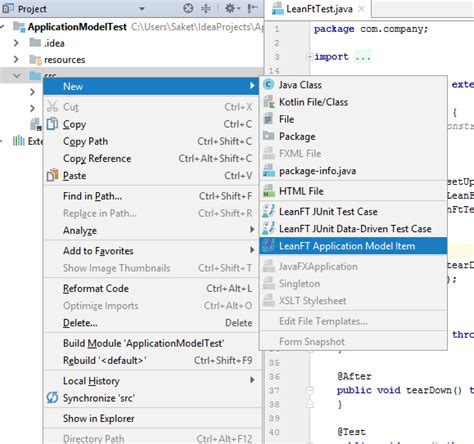 leanft tutorial 4 application model overview automated 360