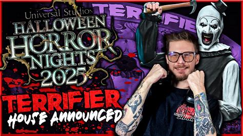 Halloween Horror Nights 2025 Terrifier House Details Youtube
