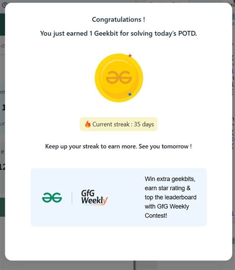 gfg160 geekstreak2024 potd codingchallenge nidhi