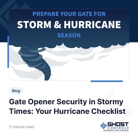 Ghost Controls On Linkedin Automaticgateopener Stormpreparedness Hurricaneready Gatesecurity…