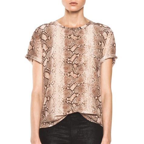 Equipment Tops Equipment Riley Python Tee Poshmark