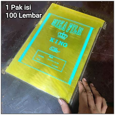 1 Pak Sampul Mika Jilid F4 Isi 100 Lembar Tebal 0 10 Mm Lazada