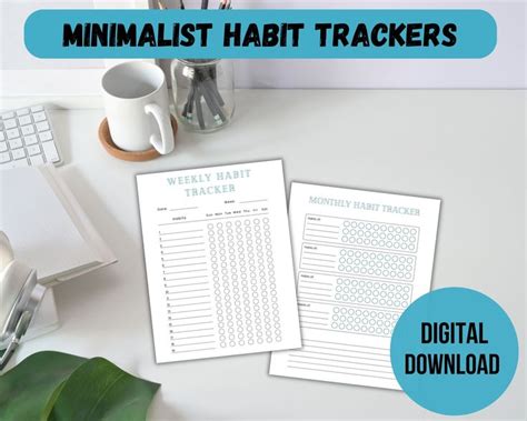 Minimalist Habit Tracker Printable
