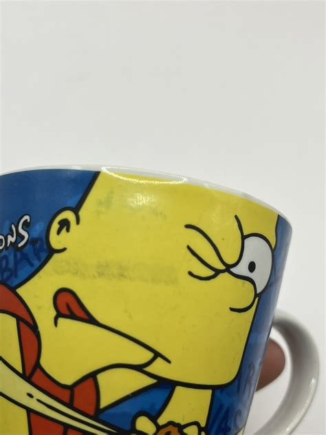 Bart Simpson The Simpsons Catapult Mug Cup Matt Groening Free Post Ebay Uk
