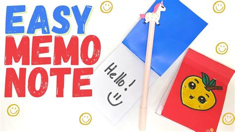 Make Easy Memo Notepad Make Your Own Notepad Youtube