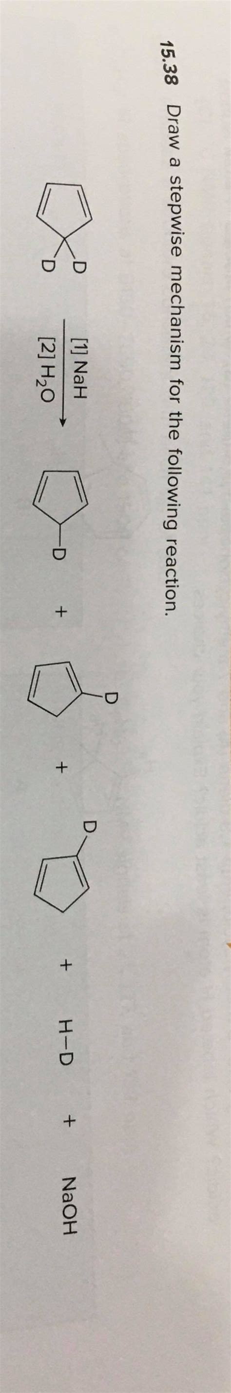 Solved Draw A Stepwise Mechanism For The Following Reaction Chegg