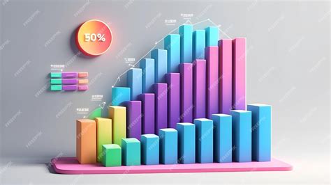 Premium Photo 3d Bar Chart 3d Bar Chart Illustration Bar Chart With