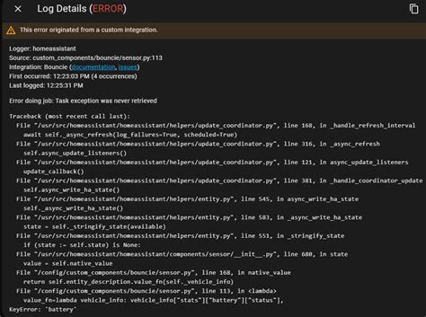 Integration Loads With Vehicle Data But Data Does Not Get Updated
