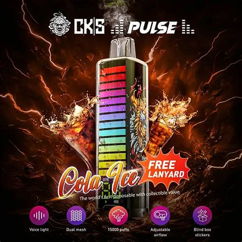 Cks Pulse 15000 Puffs เทคโนโลยีสุดเจ๋ง ไฟ Led เปลี่ยนสีด้วยเสียง