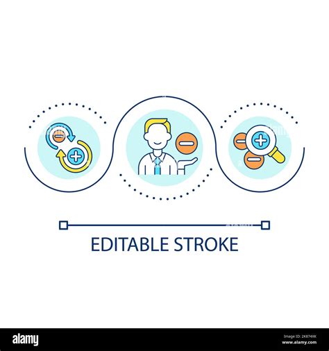 Analyze Advantages And Disadvantages Loop Concept Icon Stock Vector Image And Art Alamy