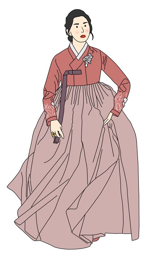 Korean Woman Wearing Hanbok 23451140 Png