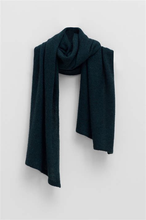 Agna Wool Blend Knitted Scarf Elk Au