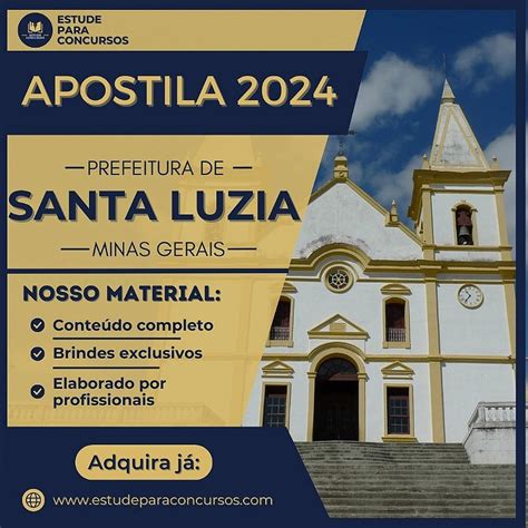 Apostila Prefeitura De Santa Luzia Mg 2024 Geólogo Estude Para Concursos