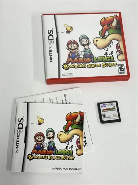 MARIO LUIGI Bowser S Inside Story Per Nintendo DS Autentico CIB Completo TESTATO EUR