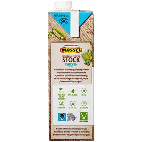 Massel Liquid Stock Chicken Style Reduced Salt 1 Litre Online At Best