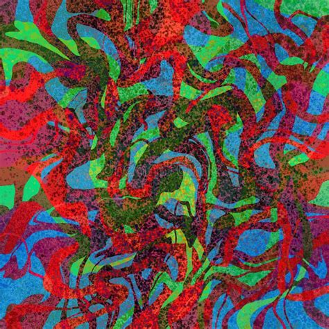 Abstract Wavy Marble Multi Layered Free Form Pattern With A Moving